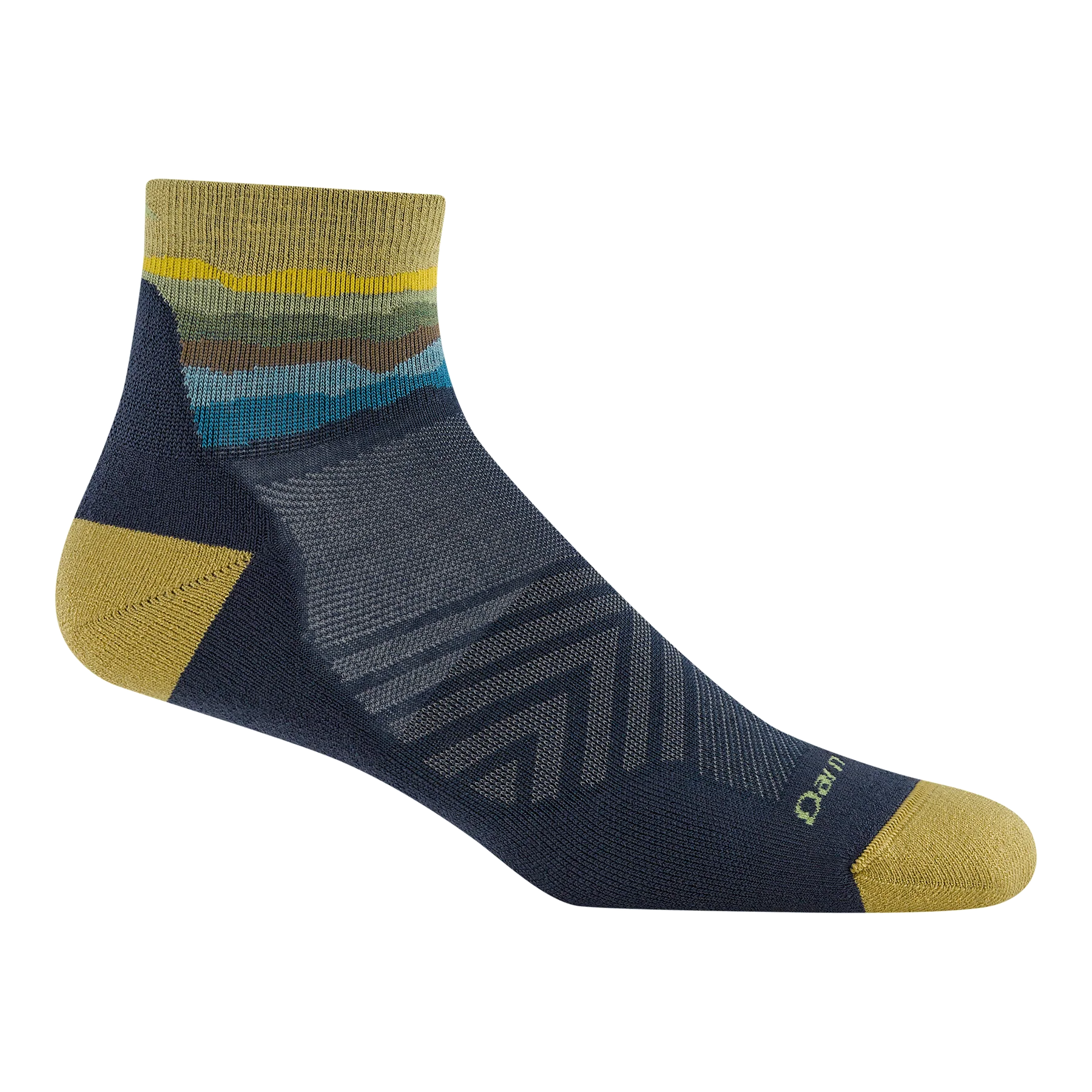 DARN TOUGH Men's Run Quarter Cushioned Ultra-Lightweight Running Socks ...