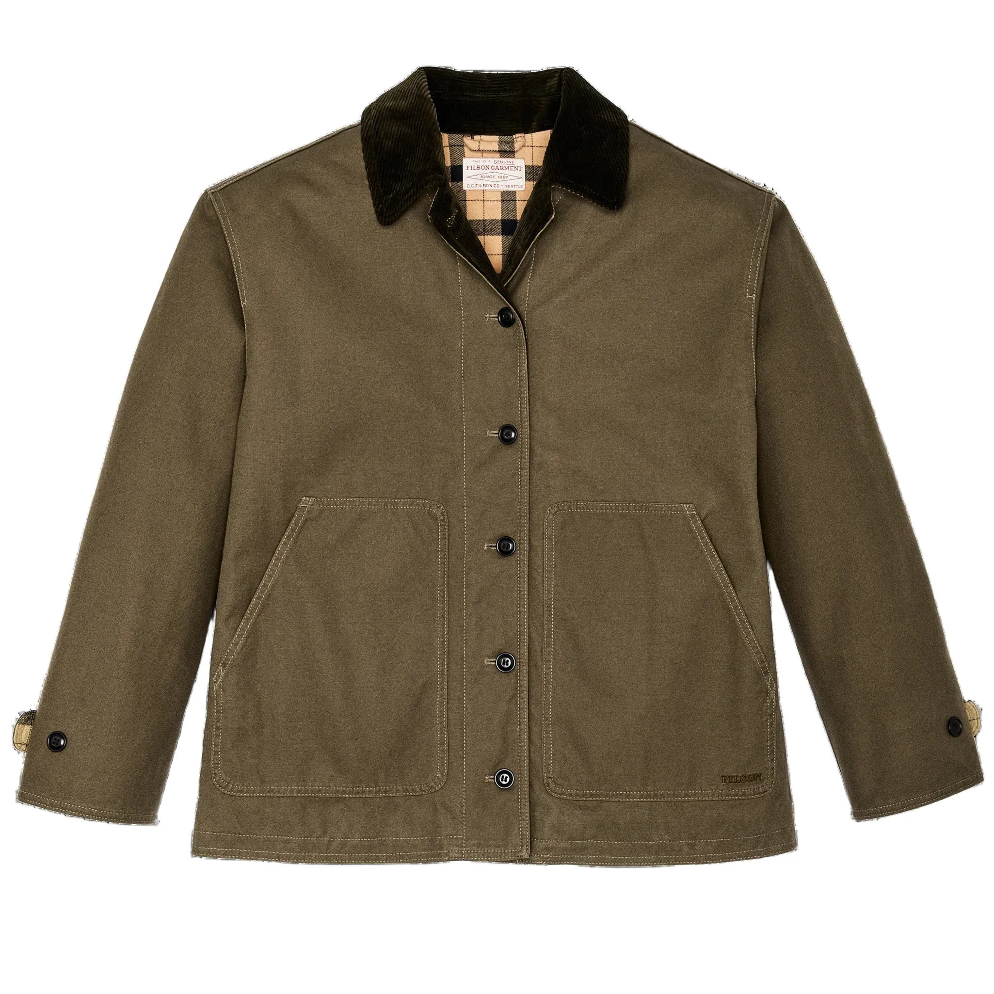 Filson WOMEN'S DRY TIN BARN COAT – Les Newman's Quality Outdoor ...